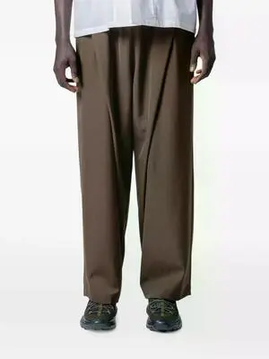 YOSHIOKUBO Pleated Wide-leg Trousers