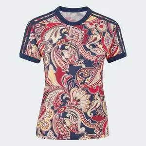 Adidas Liberty London Paisley Print T-shirt - Multicolor / Night Indigo