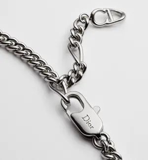 Dior Cd Icon Thin Chain Link Necklace