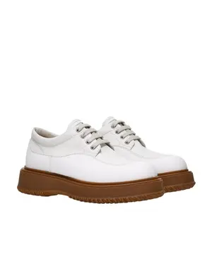 Hogan Untraditional Logo Embossed Lace-up Shoes