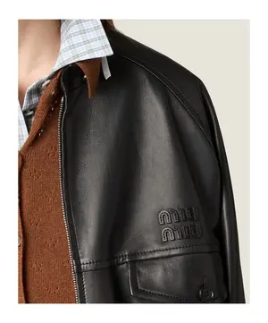 Miu Miu Nappa Leather Jacket