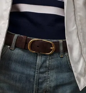 Dior Leather Belt With Cd Buckle - Chocolate