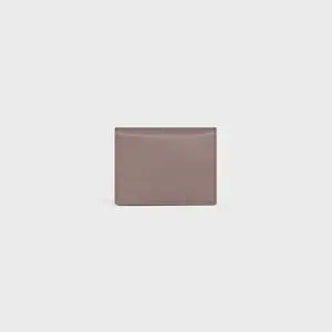 Celine Bi-fold Card Holder Triomphe In Shiny Calfskin