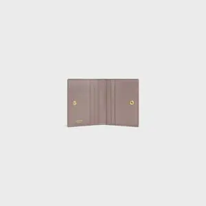 Celine Bi-fold Card Holder Triomphe In Shiny Calfskin