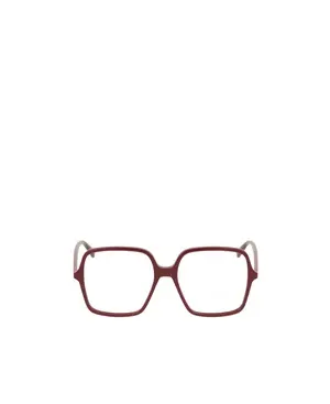 Gucci Oversized Square Frame Glasses - Red