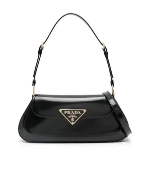 Prada Flip Shoulder Bag - Black
