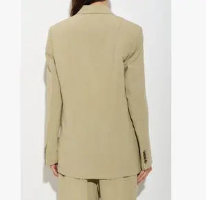 Victoria Beckham Double Vent Single-breasted Blazer