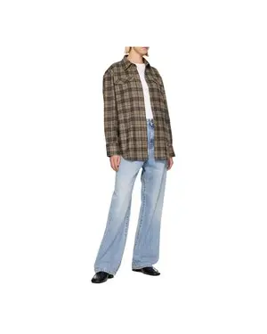 RÓHE Oversized Check Shirt