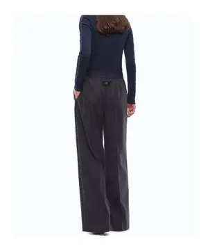 Pinko Stretch Wool-blend Palazzo Trousers