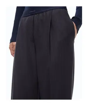 Pinko Stretch Wool-blend Palazzo Trousers