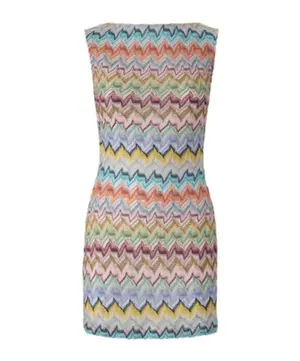 MISSONI Zigzag-knit Backless Beach Dress