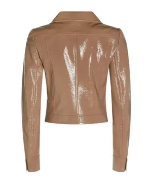 COURREGES Courrèges Vinyl Collared Button-up Jacket