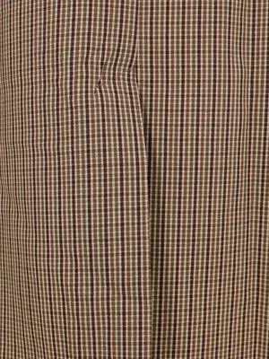 NAMACHEKO Single-breasted Wool Checked Coat