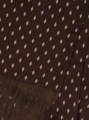 FERRAGAMO Micro Gancini Print Silk Scarf