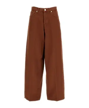 HAIKURE Logo Patch Wide-leg Jeans - No