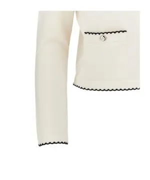 Tory Burch Contrast Trim Cardigan - No