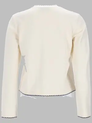Tory Burch Contrast Trim Cardigan - No