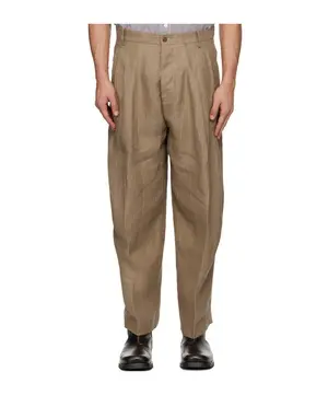 HED MAYNER Casual Pants With Belt Loops - Brown