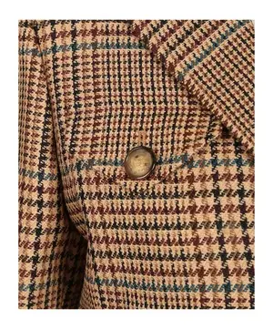 Etro Cropped Houndstooth Blazer - Multicolor