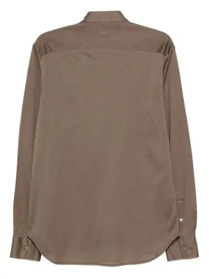 Canali Long-sleeve Cotton-blend Shirt