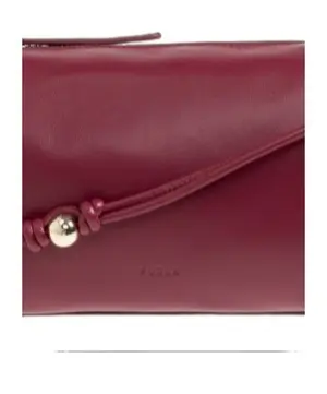 Furla Large Logo-debossed Leather Crossbody Bag