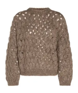 Brunello Cucinelli Dazzling Zigzag Cables Jumper - No