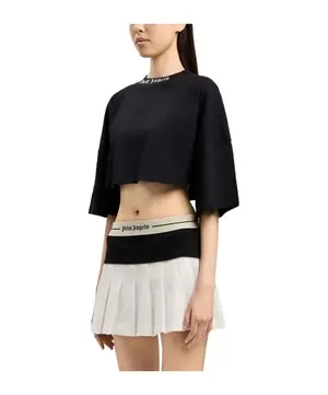 Palm Angels Back Curved Logo Mini T-shirt