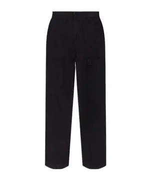 ALLSAINTS Logo Patch Straight-leg Pants - Black