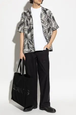 ALLSAINTS Logo Patch Straight-leg Pants