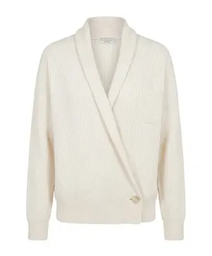 Brunello Cucinelli Shawl Collar Wrapped Cardigan - No