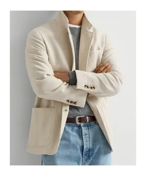 Brunello Cucinelli Long Sleeve Casual Jacket - Sand/ruby