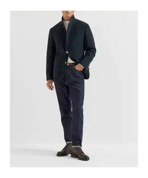 Brunello Cucinelli Cashmere Stand Collar Jacket
