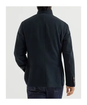 Brunello Cucinelli Cashmere Stand Collar Jacket