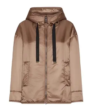 Max Mara Max Mara The Cube MTCCLEO Hooded Jacket Mud