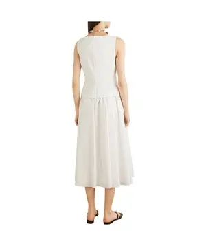 Theory Cotton-blend Poplin Midi Dress