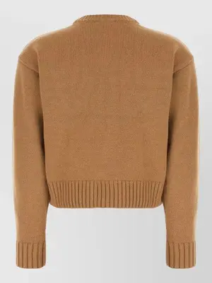 PATOU Wool Blend Crew Neck Long-sleeved Sweater
