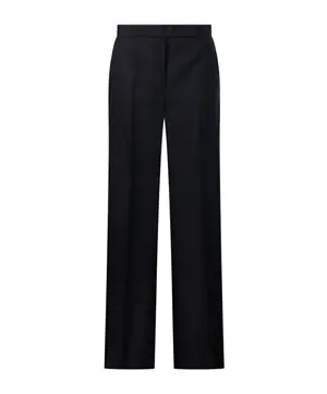Max Mara Pleated Front Casual Pants - Black