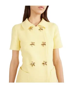 Oscar De La Renta Double-breasted Tweed Mini Dress