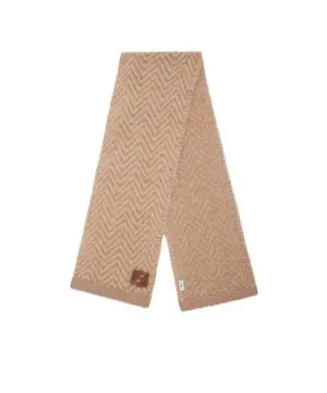 Fendi Ff Chevron Knitted Scarf