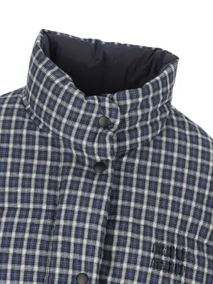 Miu Miu Reversible Check Jacket