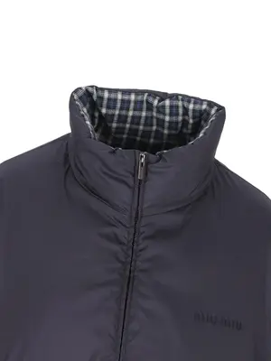 Miu Miu Reversible Check Jacket