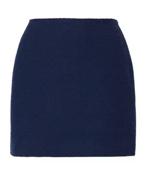 Oscar De La Renta Cotton-blend Tweed Mini Skirt - Black