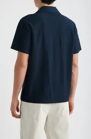 REISS Kadin Short Sleeve Stretch Button-up Shirt
