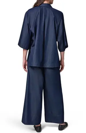 Donna Karan New York Bali Dolman Sleeve Denim Shirt