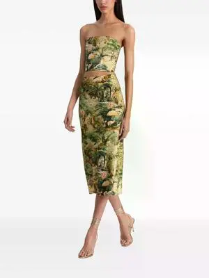 Alice + Olivia Maeve Midi Skirt