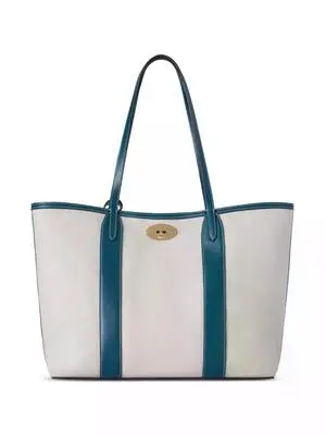 Mulberry Bayswater Canvas Tote Bag With Leather Trim And Postman's Lock