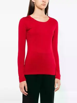 Yohji Yamamoto Round Neck Long Sleeve T-shirt