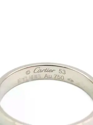 Cartier 18k White Gold Love Ring - Silver