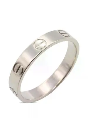 Cartier 18k White Gold Love Ring - Silver