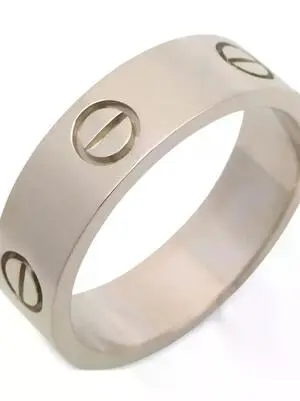 Cartier 18k White Gold Love Ring - Silver